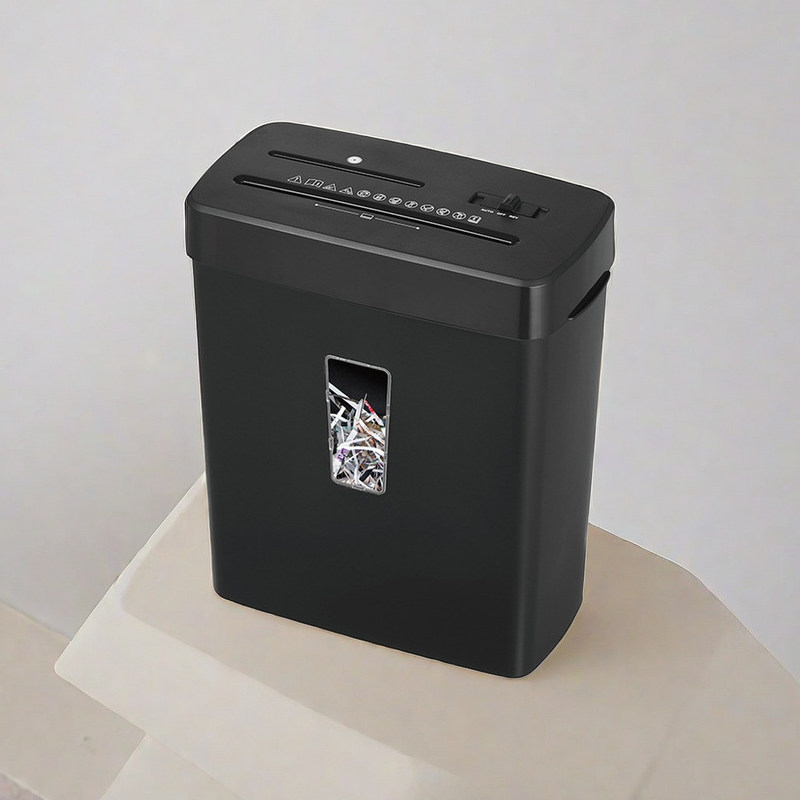 Lightweight Compact Home Paper Shredder 8Sheets 80G Capacity