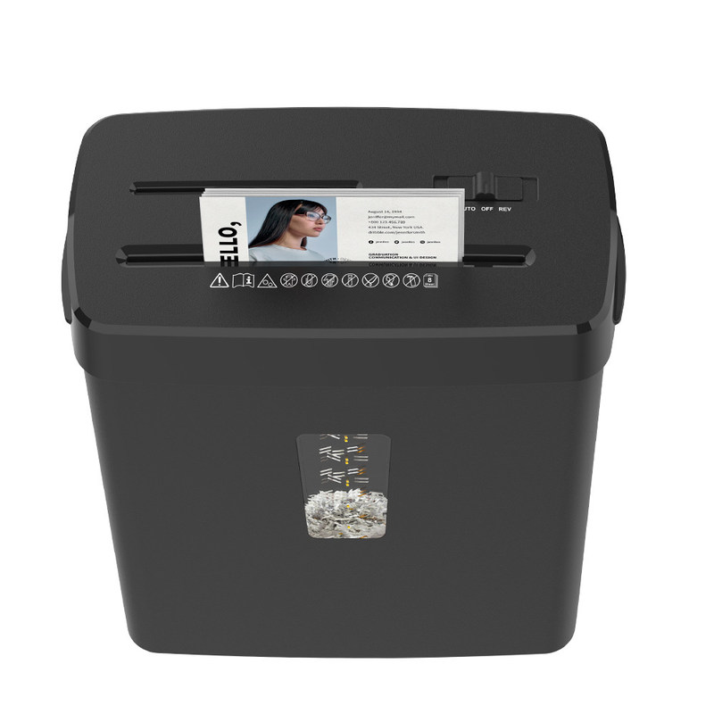 cross cut 13L Capacity Home use 8 sheets A4 paper CD paper shredder machine