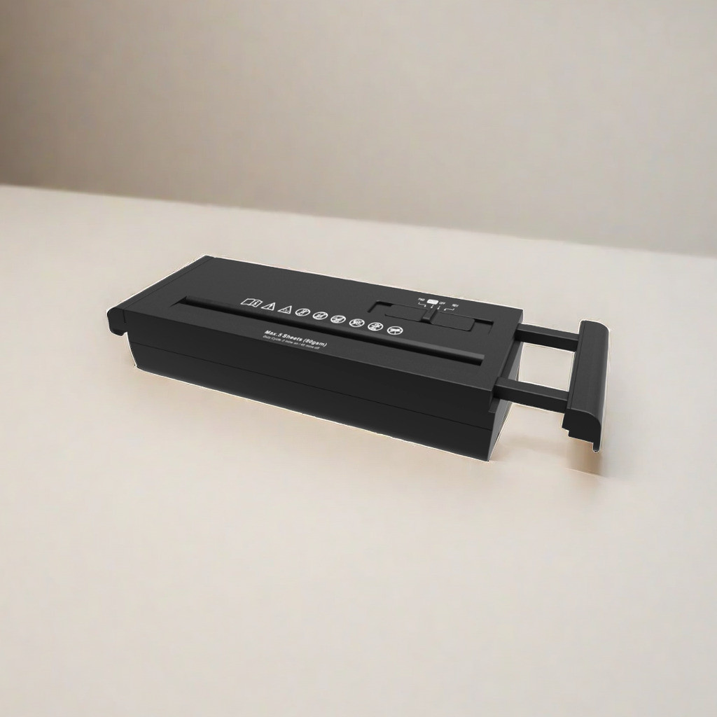 220mm Working Width Office Pro Strip Cut Paper Shredder Electric Powered