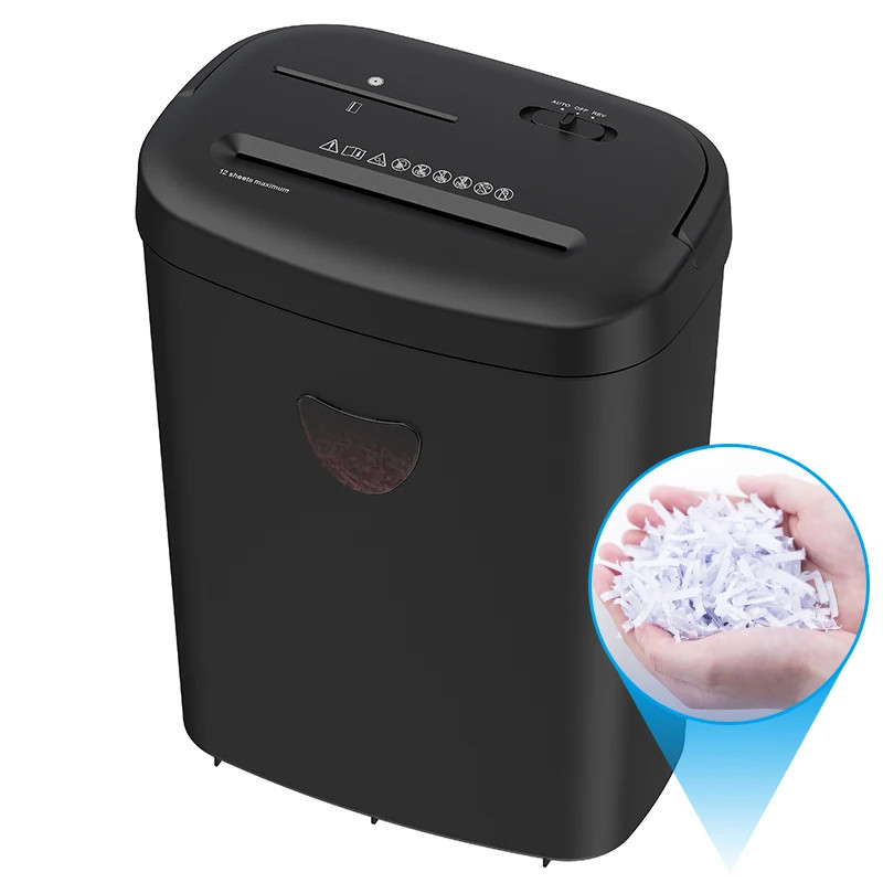 12 Sheets Commercial Paper Shredder CD228P-12 With 220mm Throat Width ...