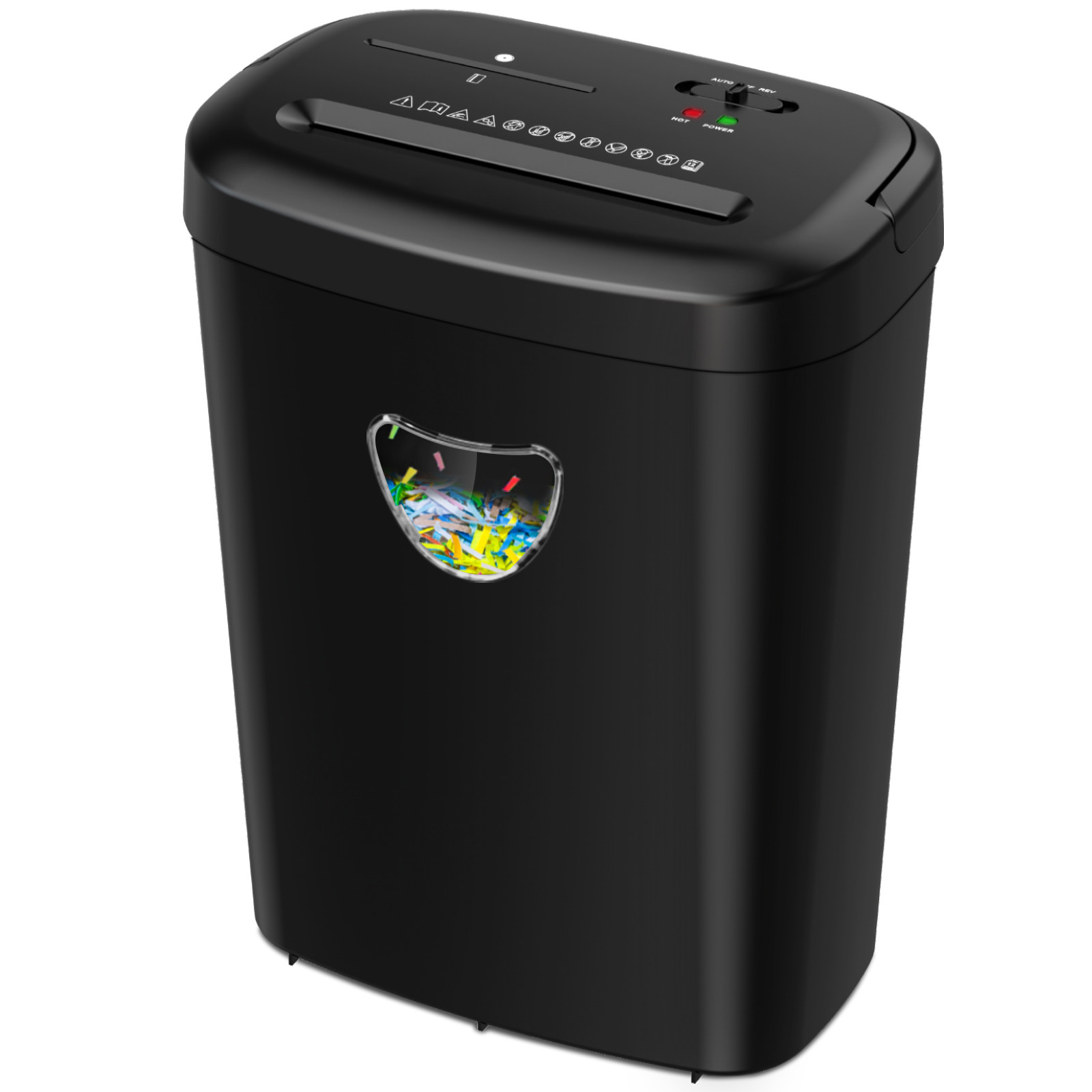 12 Sheets CD228P Heavy Duty Paper Shredder For Home Office With 25L ...