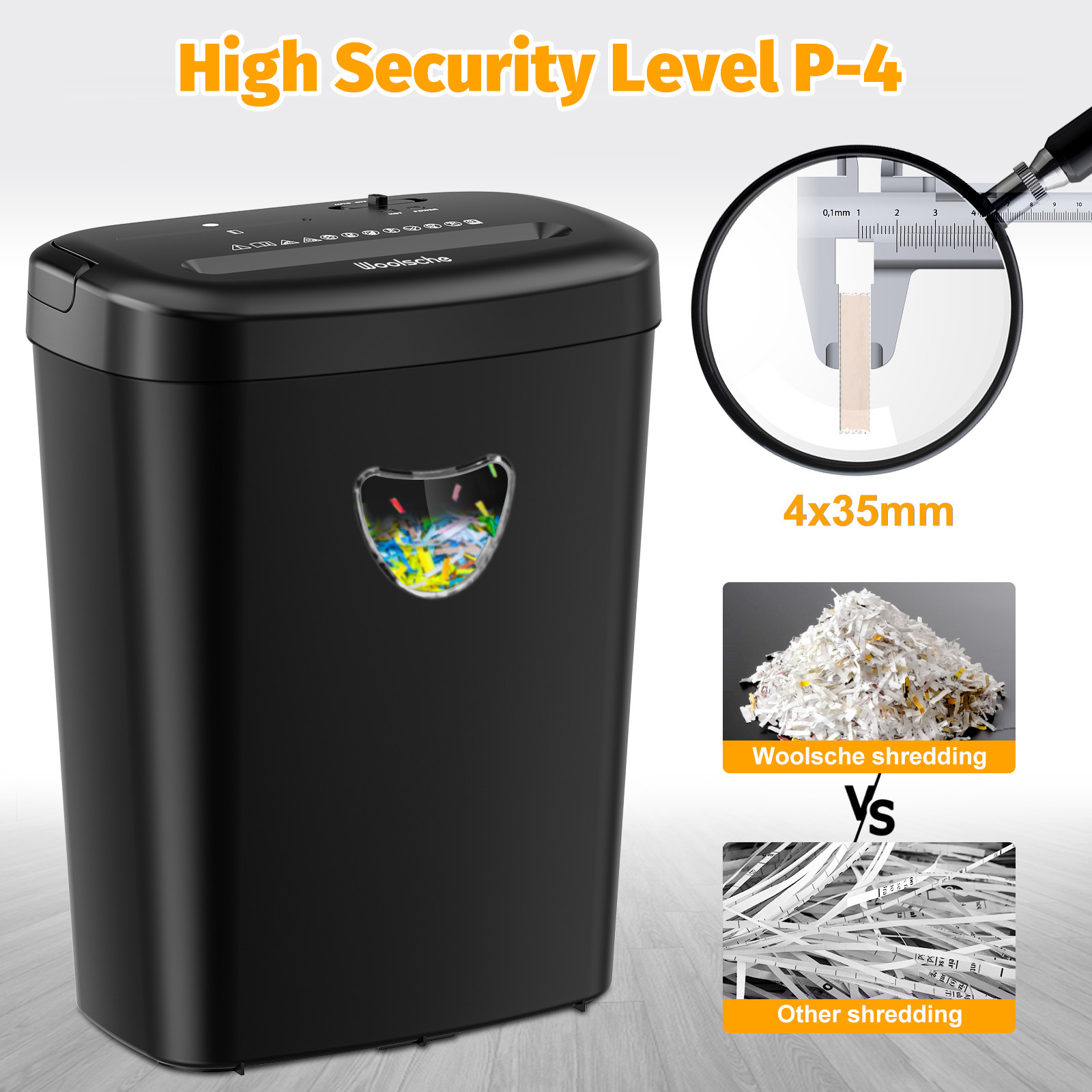 CD228P-12 Large 12 Sheets Business Paper Shredder Commercial Shredding ...