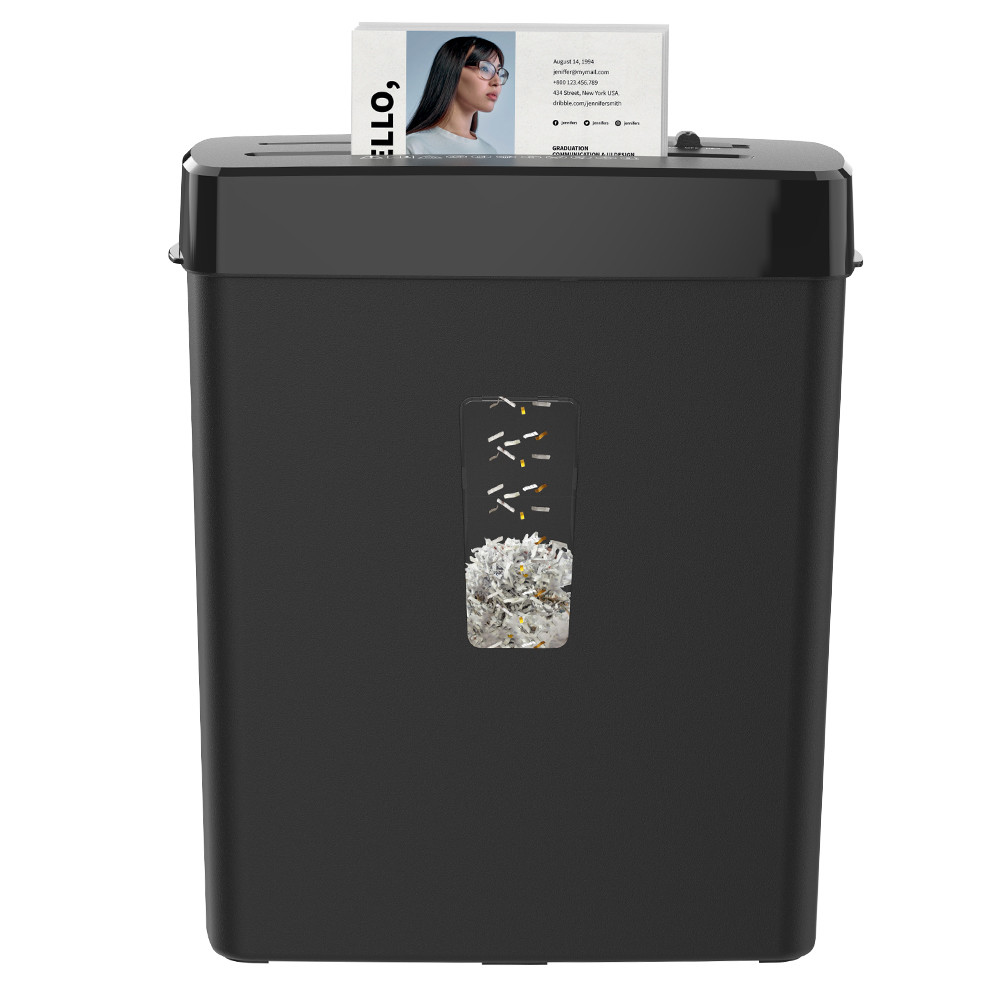 Integrated 3.43gallons 8 sheets Cross Cut Paper Shredder Machine With ...