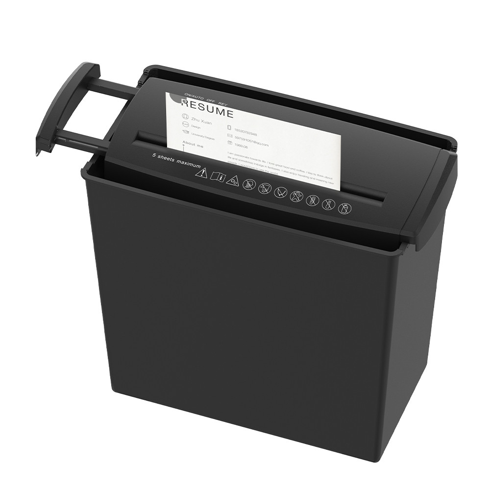 Mini Size 5 Sheets Strip Cut Paper Shredder Home Office Use With 10L ...