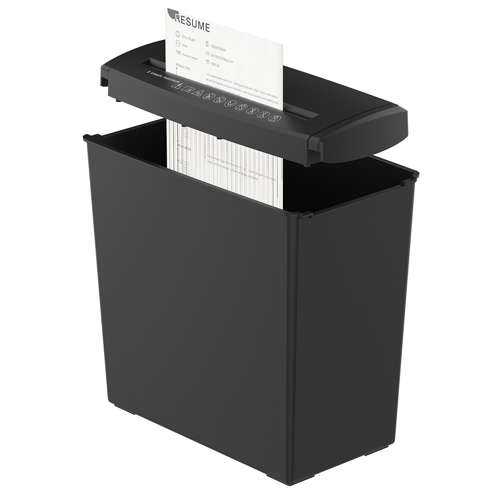 P1 Security Strip Cut mini Paper Shredder 5 sheets A4 S606B support OEM ...