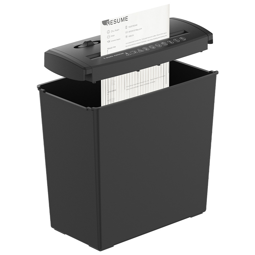 Desktop 5 Sheet A4 Strip Cut Shredder Machine 10Liter Capacity S606B ...