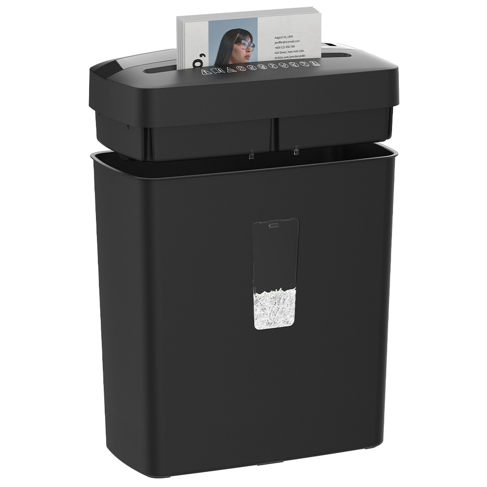ETL Approval Compact Paper Destruction Machine 6 Sheets Paper Shredder ...