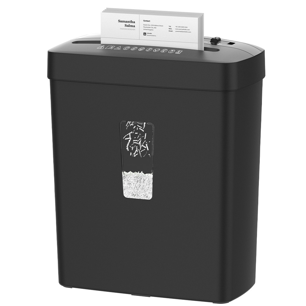 6 sheets A4 Paper Shredder Machine C220P-6 with Reverse Function 4*39mm ...