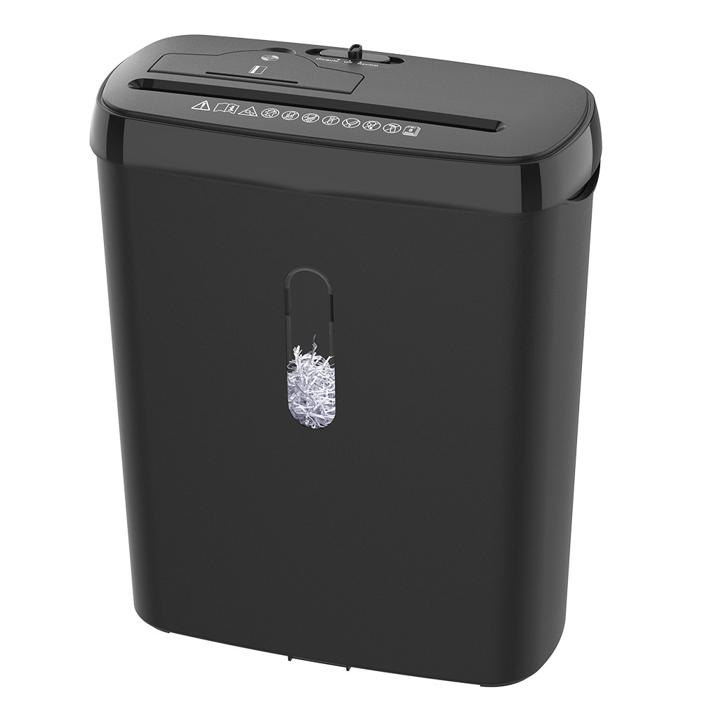 8 Sheet Strip Cut Paper Shredder With 11L Waste Basket Bin Small Size ...