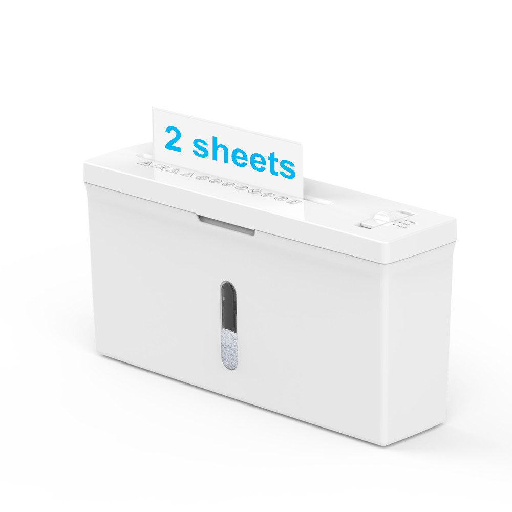 P-5 New Launched Product Mini Desktop Paper Shredder For 2 Sheet A4 ...